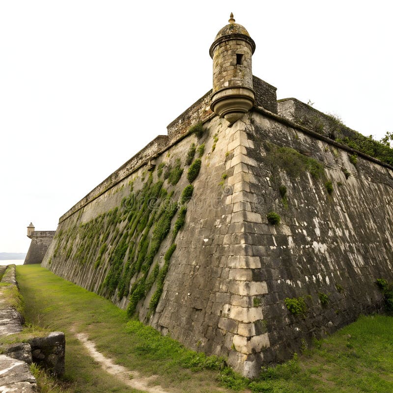 Old Fort Stone Wall stock illustration. Illustration of fort - 356322694