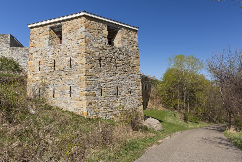 Old Fort Tower stock photo. Image of army, minnesota - 54143974