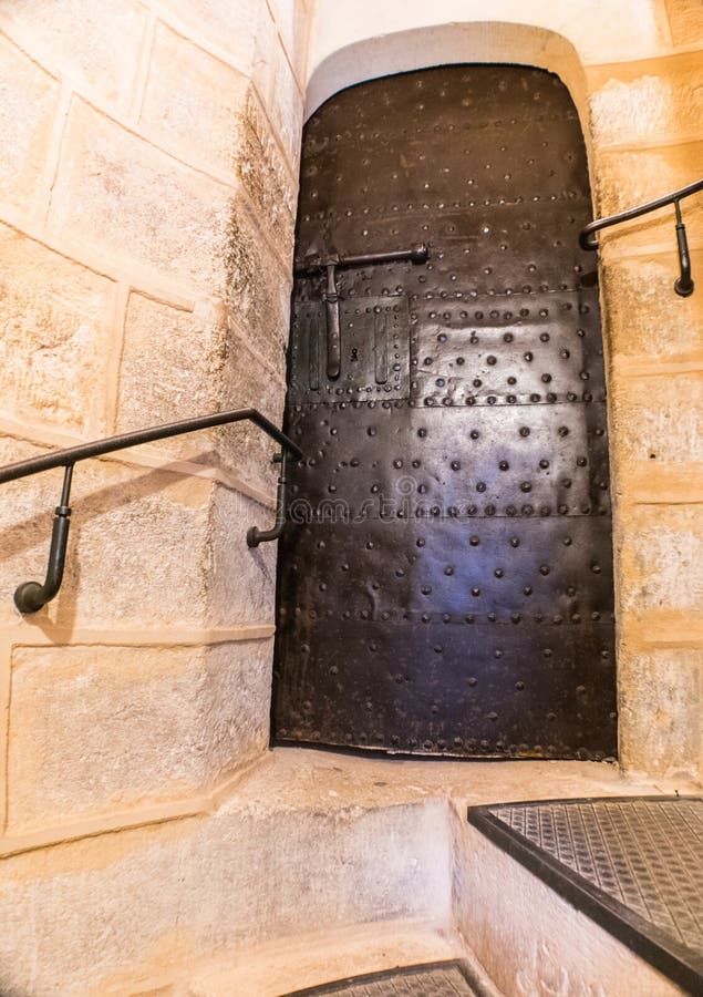 Old Fortified Gate in Castle Stock Image - Image of brickwall ...