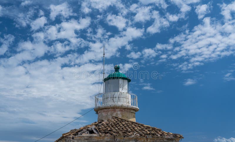 Old Fortress of Corfu on Promontory by Old Town Stock Photo - Image of ...