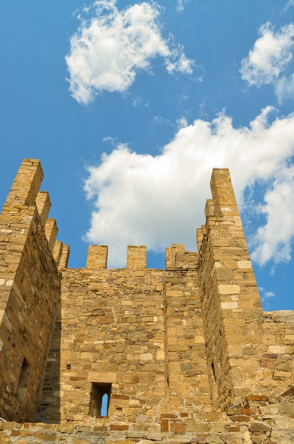 Fortress in Feodosiya stock image. Image of ruins, ukraine - 35410911