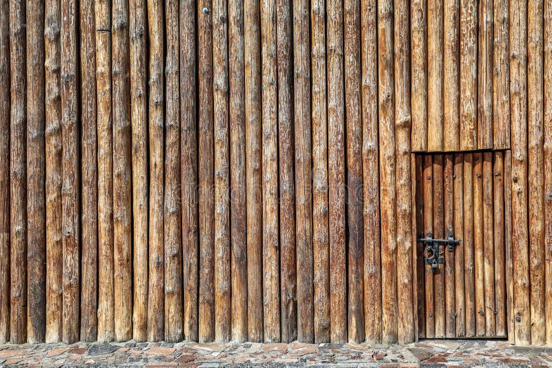 Old fortress log palisade stock image. Image of powerful - 194023533