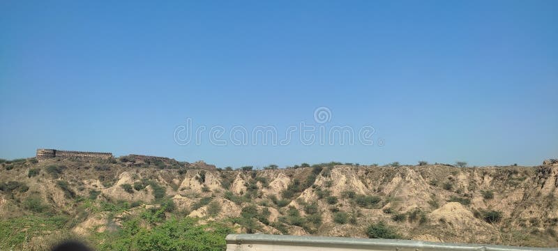 Old Fortress on the Ravines Near Chambal River Stock Photo - Image of ...
