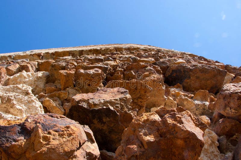 Old Fortress Wall, View from Below Stock Image - Image of attraction ...