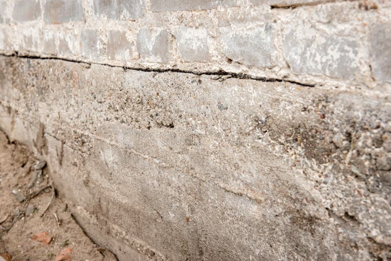 Old Foundation of Building. Stock Photo - Image of plaster, closeup ...