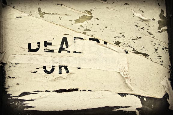 The old fragmentary poster stock photo. Image of fragmentary - 11242226