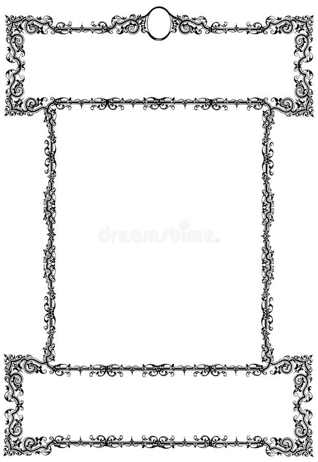 Grunge Background, Old Frame Black White Texture, Dirty Paper Stock ...