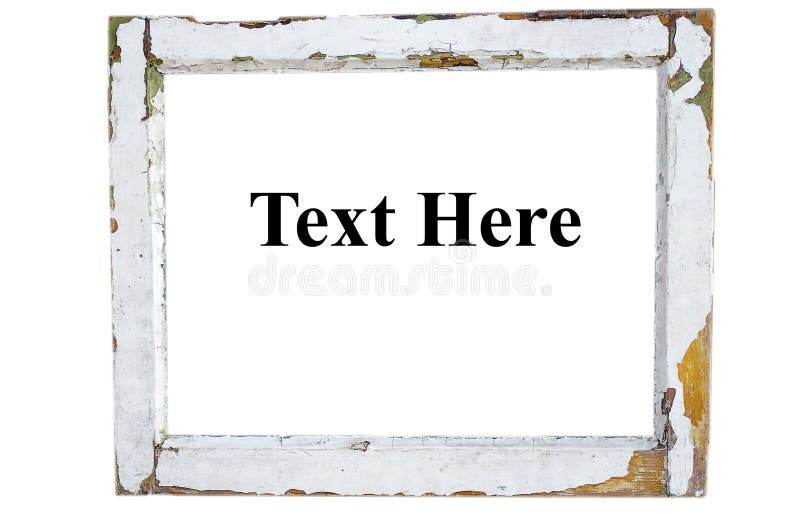 Old frame stock photo. Image of white, chipped, border - 15126308
