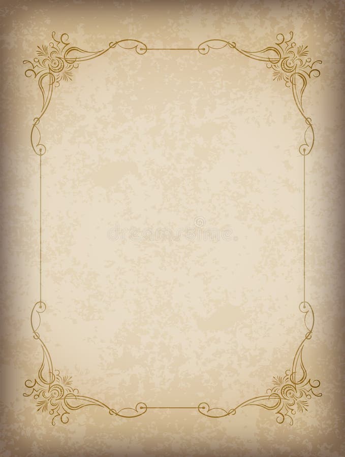 Old Frame with the Blacked Out Edges and a Blank Space for Text. Stock ...