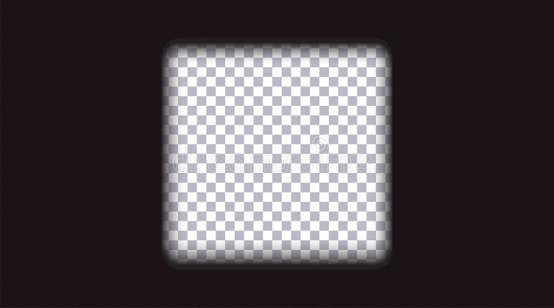 Old Frame Cinematic on Transparent Background Stock Vector ...