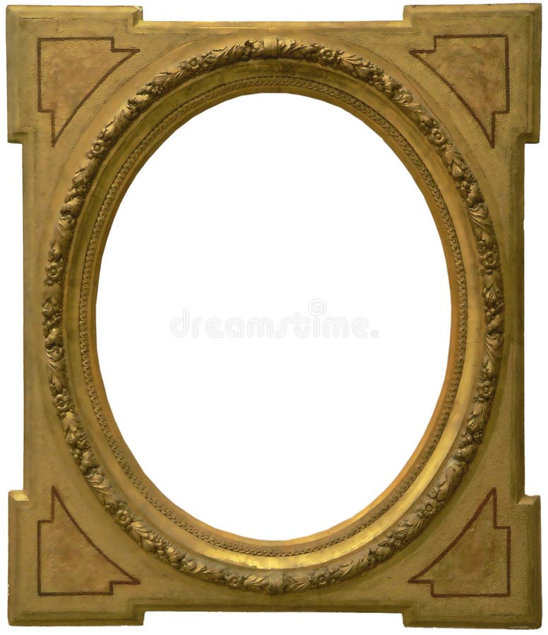 Old Frame isolated stock photo. Image of bronze, page, round - 651186