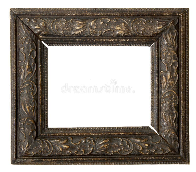 Old frame. stock image. Image of whiten, wood, classical - 47642113