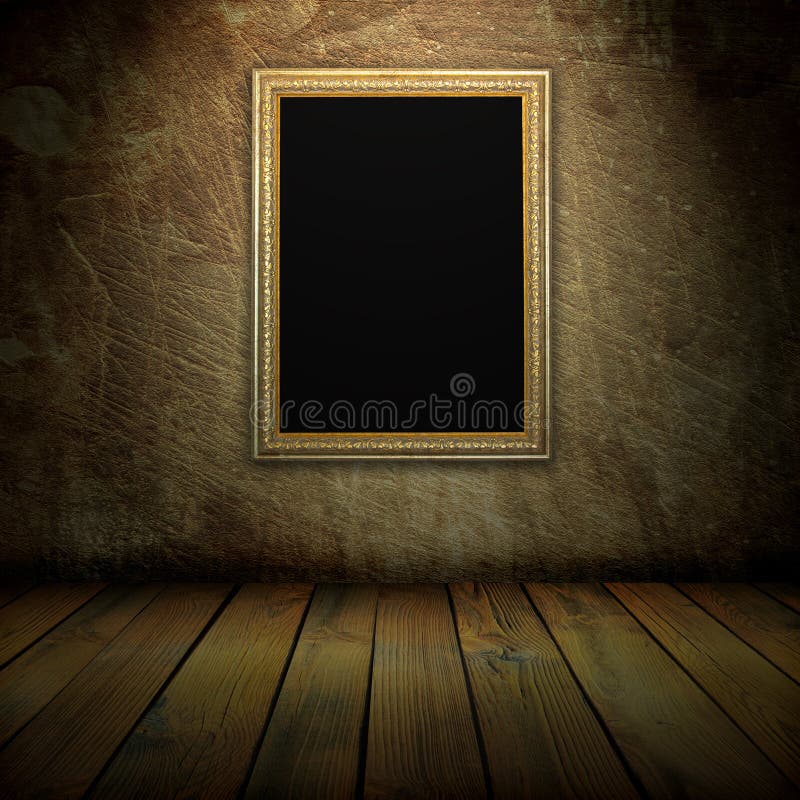Old Gold Frames Victorian Style Stock Illustration - Illustration of ...