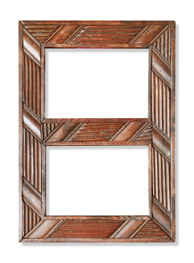 Old Frame ,wooden Frame Isolated on White Stock Photo - Image of grungy ...