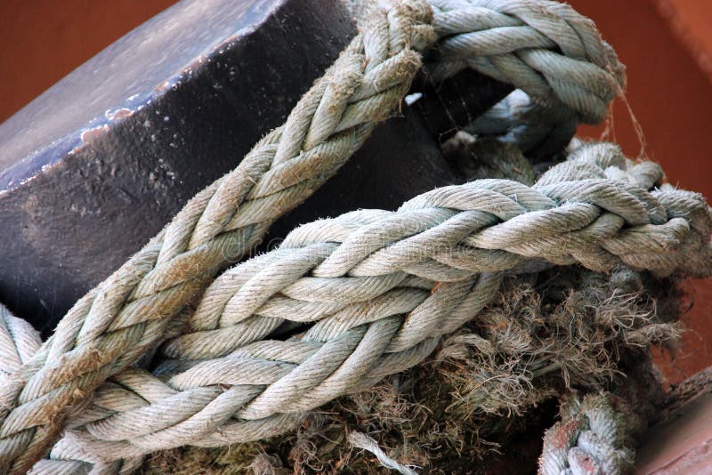 Old Frayed Shipping Rope stock photo. Image of gibbet - 26539730
