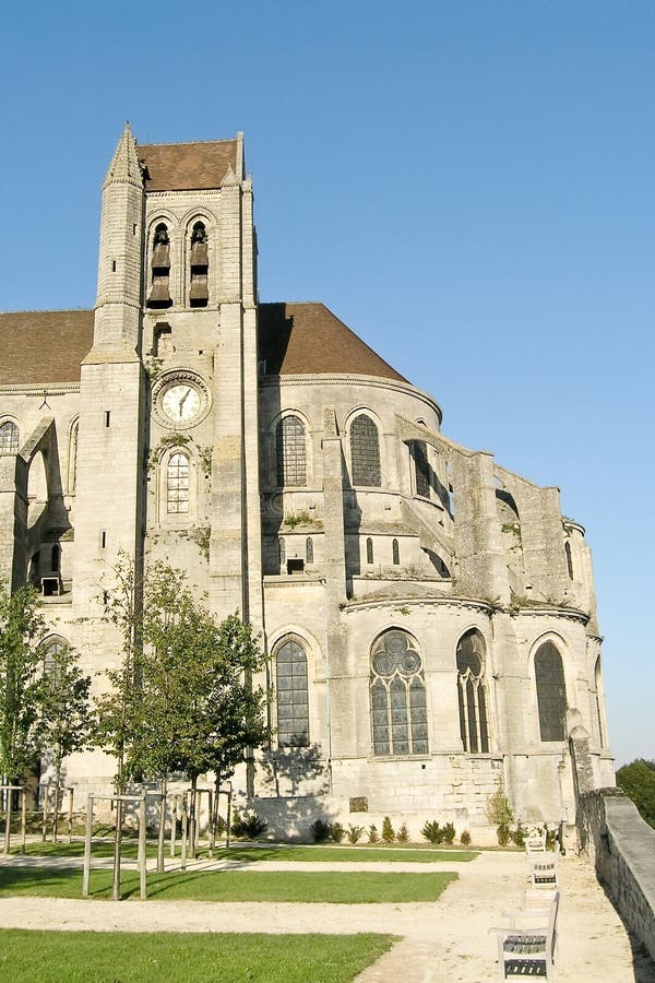 Old french abbey stock image. Image of tower, bell, architecture - 7294393