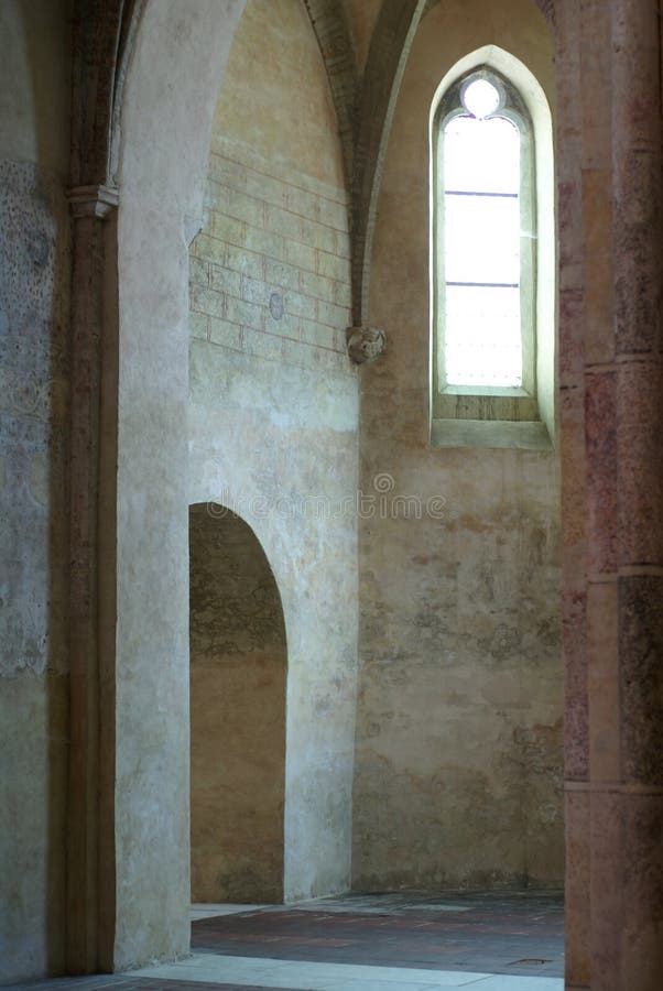 Old French church interior stock image. Image of prayer - 3432479