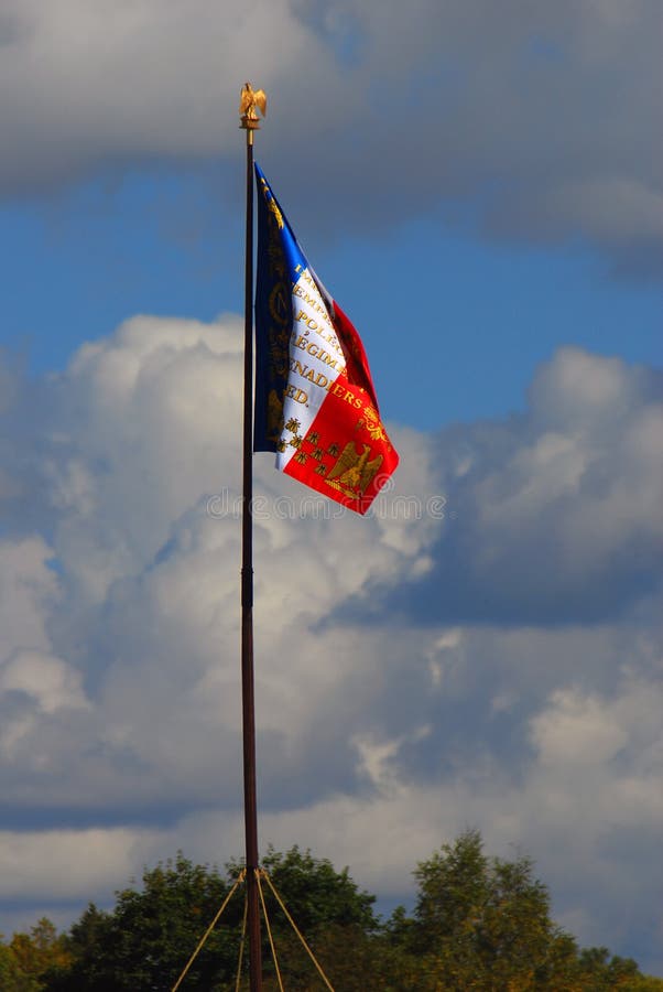 Two Old French State Flags Tricolors. Stock Photo - Image of country ...