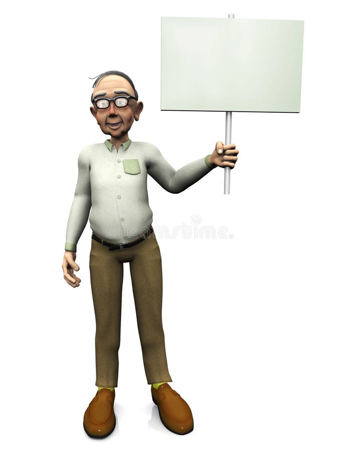 Man Holding Blank Sign Board Stock Illustrations – 4,889 Man Holding ...