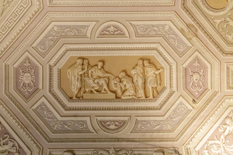 Old Frieze on Vatican Museum Ceiling Editorial Photo - Image of rome ...