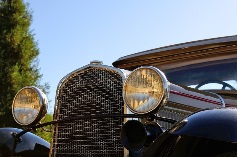 Old Front stock photo. Image of classic, front, headlight - 34314408