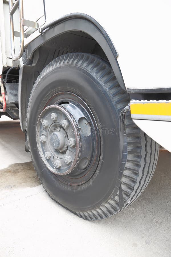 Old front wheel of truck stock photo. Image of vehicle - 28210628