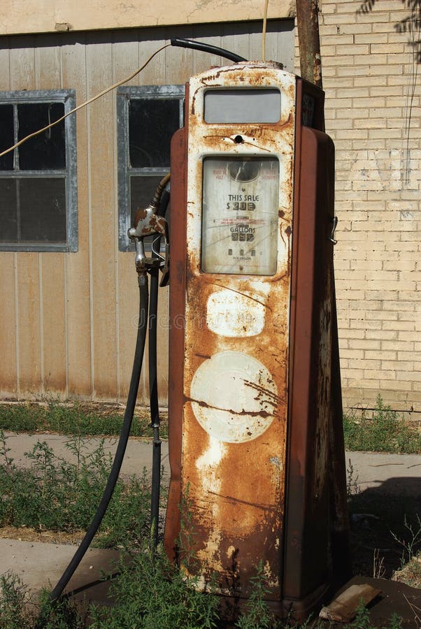 Old fuel pump stock photo. Image of petrol, aged, decay - 26772442