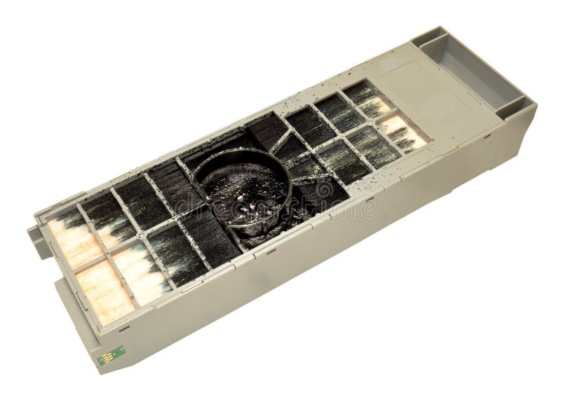 Old Full Ink Jet Printer Maintenance Cartridge Stock Photos - Free ...