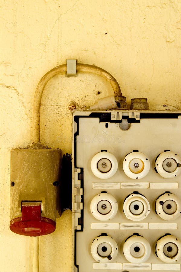 Old fuse box 02 stock image. Image of eletric, socket - 1402037