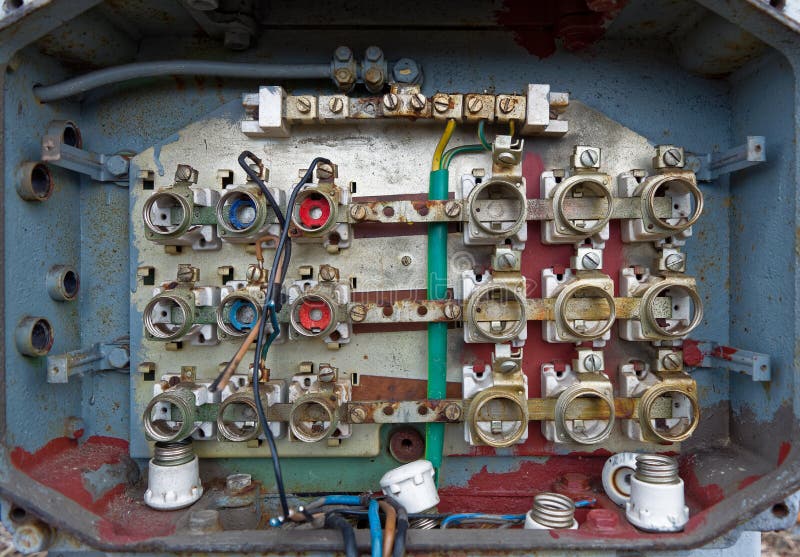 Old fuse box stock image. Image of supply, electrical - 51081075