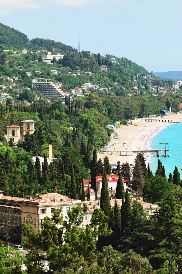 Old Gagra stock image. Image of edge, abkhazia, tourist - 13762155