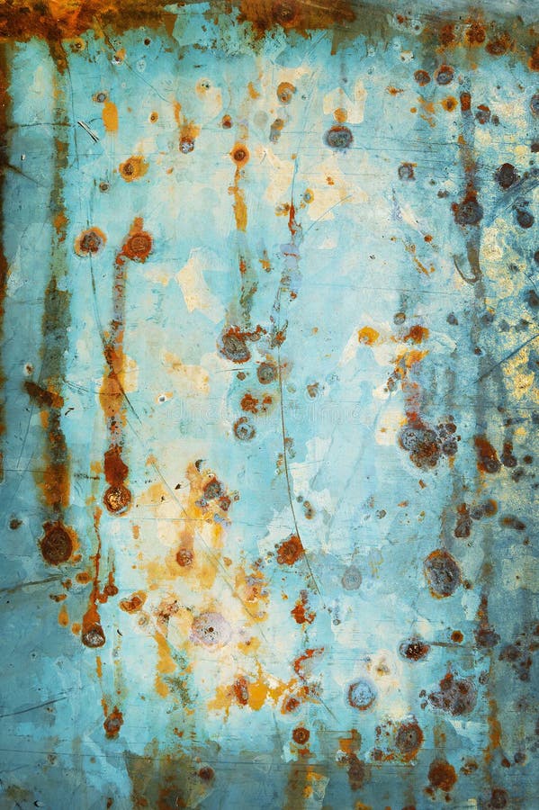 Old Galvanized Light Blue As the Background Stock Image - Image of ...