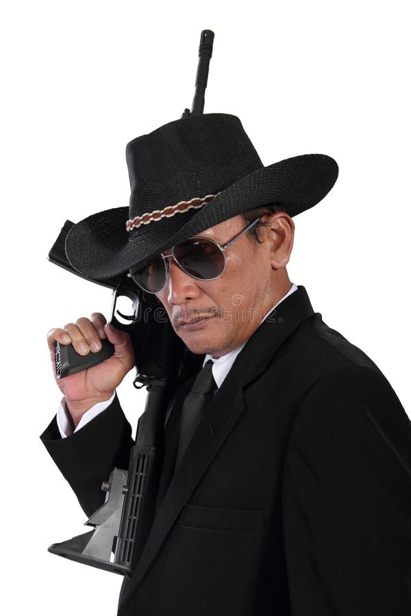 Gangster Head Shot Side View Stock Photos - Free & Royalty-Free Stock ...