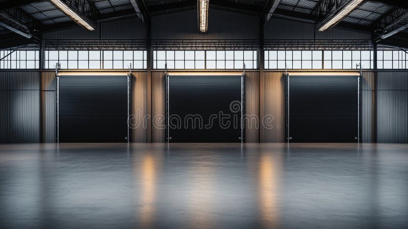An Old Garage Backdrop with a Dimly Lit Warehouse, Complete with ...