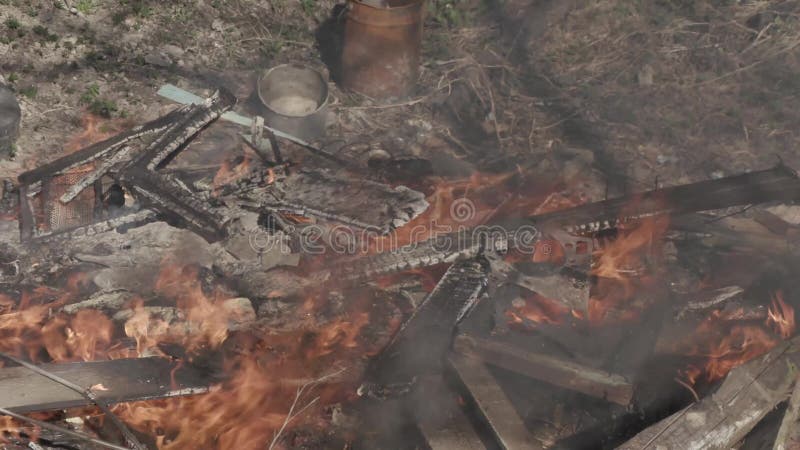 Old Garbage Dump is Burning Stock Footage - Video of conservation ...