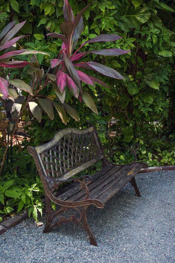 Old garden bench stock photo. Image of relax, outdoors - 32892236