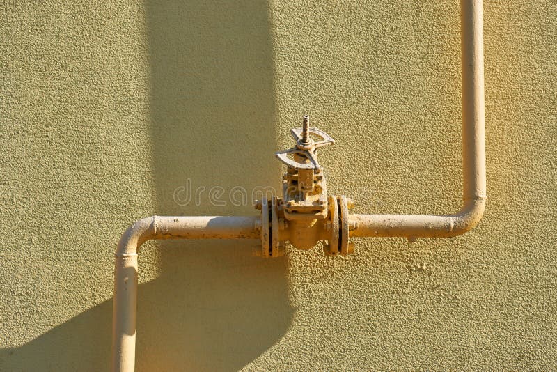 Old gas pipe connection stock image. Image of pipeline - 95526987