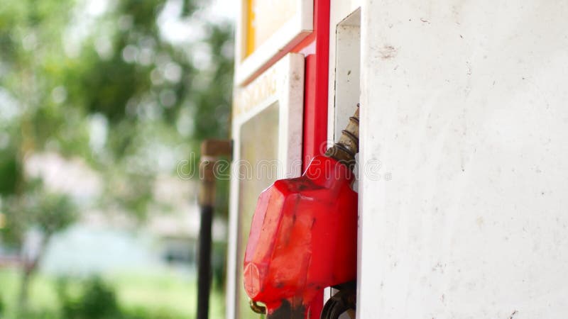 Old Gas Station. Old Gasoline Gun Stock Video - Video of fuel, essence ...