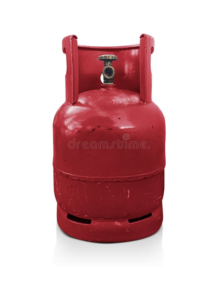 Old Gas Tanks Isolated on White Background Stock Image - Image of gray ...