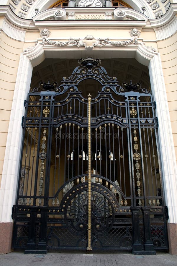 Old gate stock photo. Image of door, ornate, entry, metalwork - 3018812