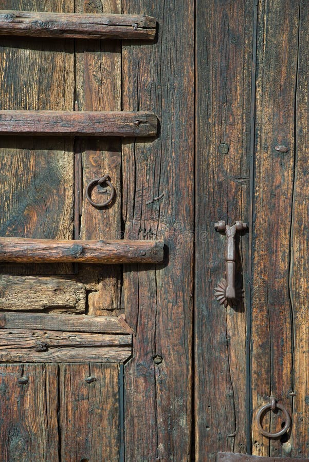 Old gate stock image. Image of gate, ironwork, wood, padlock - 79984709