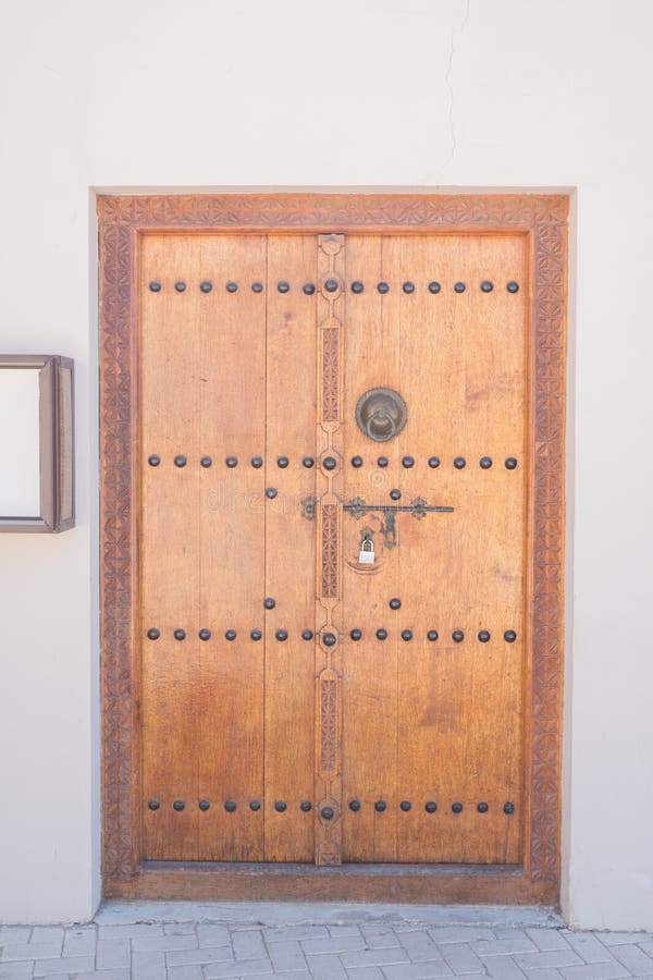 Old Gate in the Old District of Sharjah City. Place for Text. Stock ...