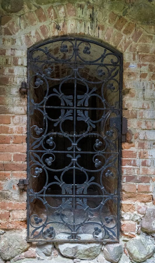 Old Gate Door. Front View of the Door. Stock Image - Image of stone ...