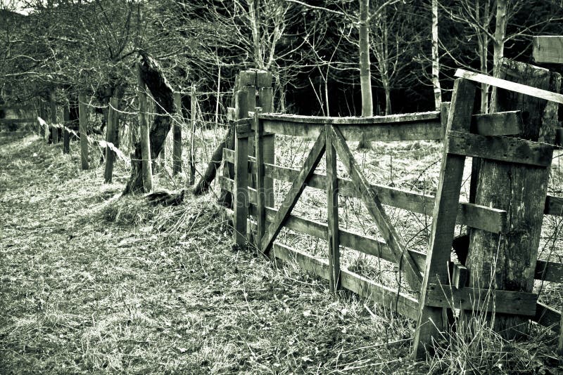 Old Gate stock image. Image of landscape, nice, fence - 31831121