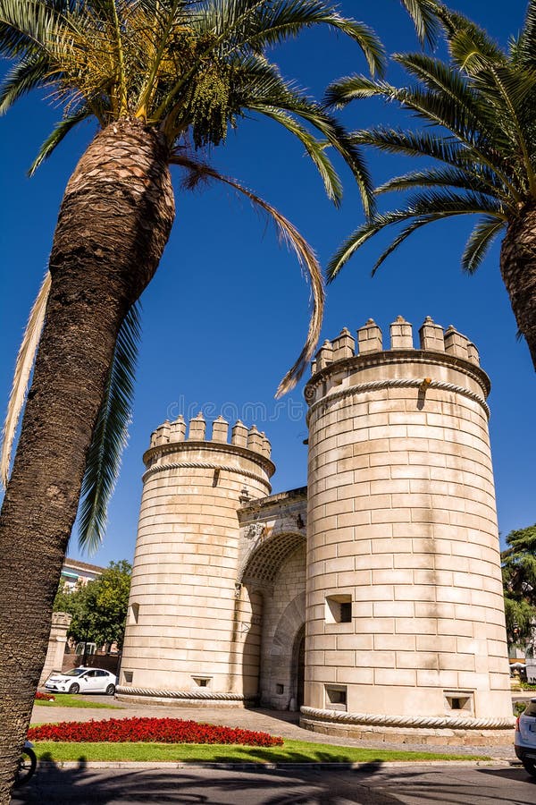 Old Gate of Palmas, Access To the City Bordering Badajoz (Spain Stock ...