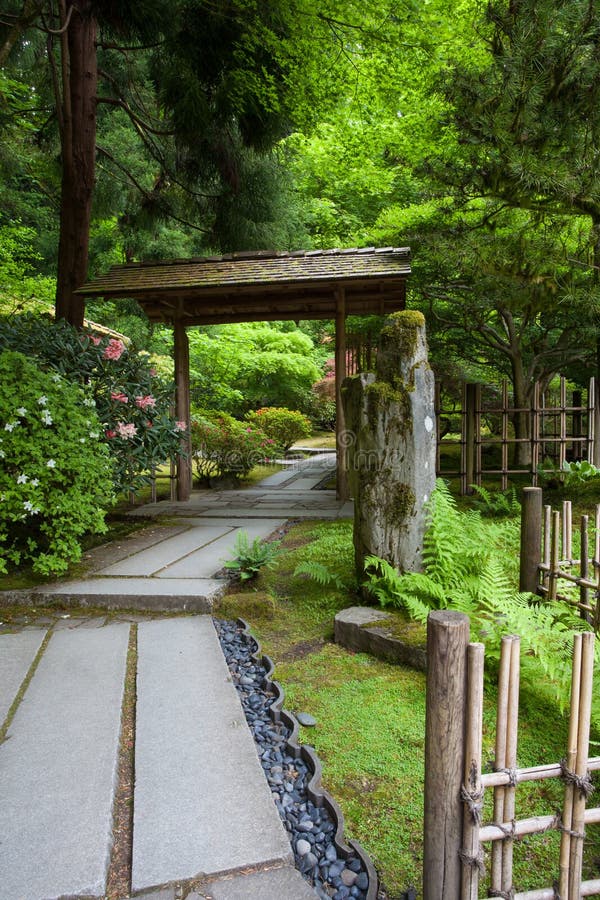 Japanese Rock Garden stock image. Image of nature, footpath - 6766753