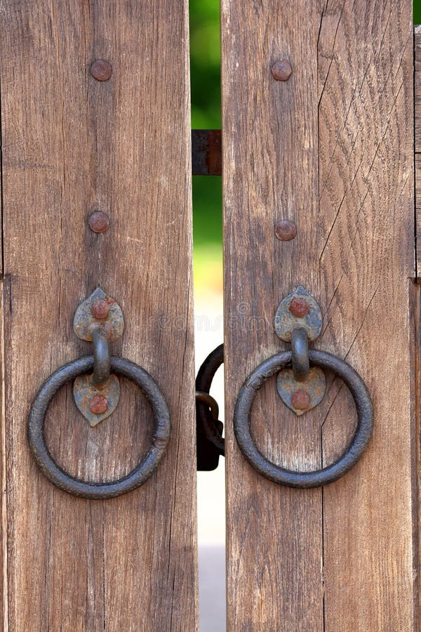 Old gates stock image. Image of tree, ring, gates, front - 5166049