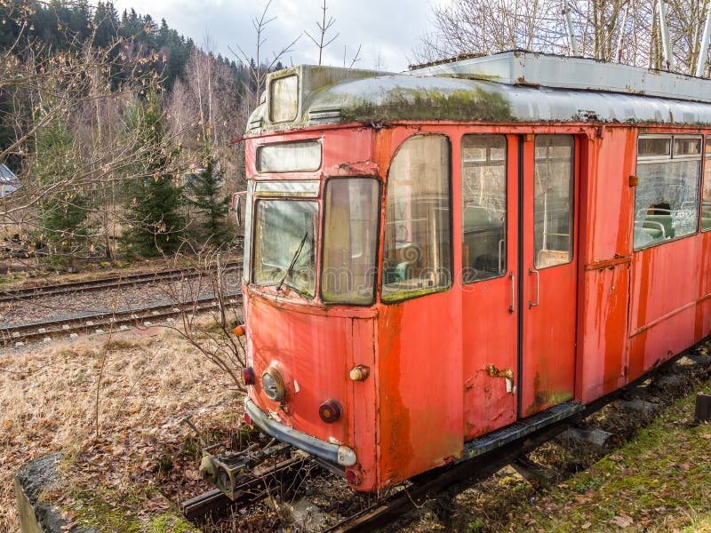 Old GDR tram vintage retro stock image. Image of travel - 193368747
