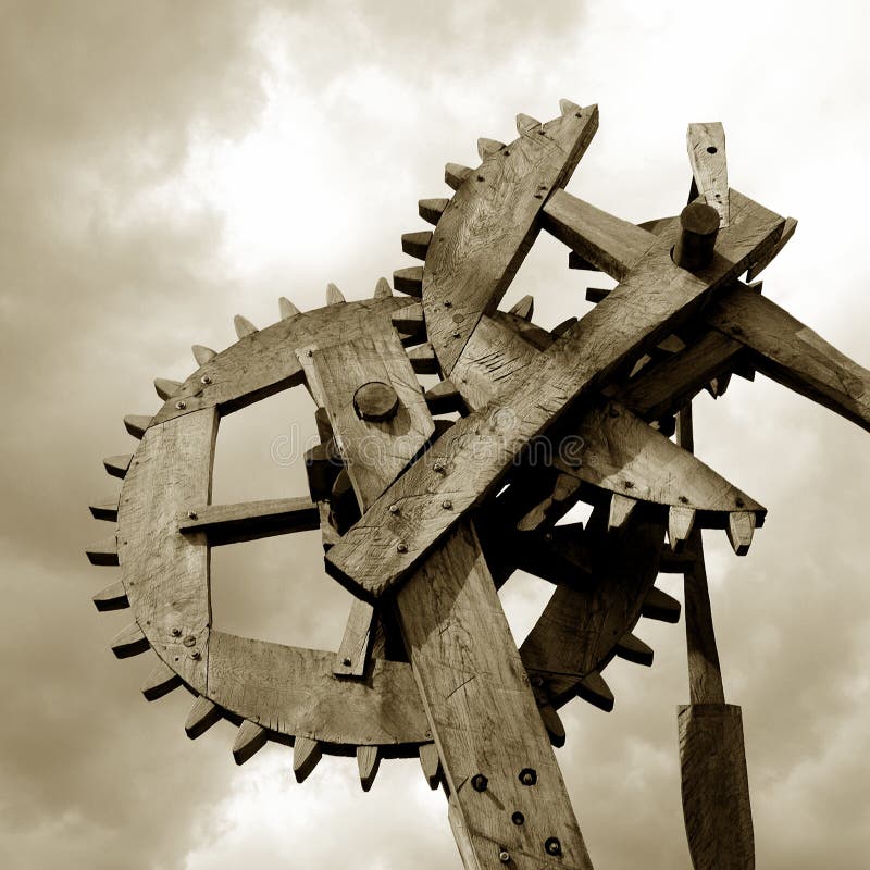 Old Gear Wheel stock photo. Image of wood, historical - 4739272