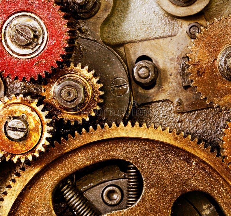 Old Industrial Machinery Gears Stock Photo - Image of circular ...